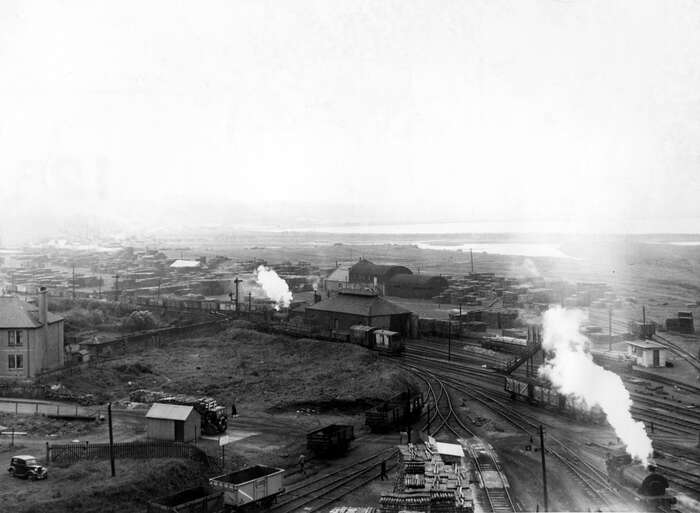 Kinneil Colliery railway sidings, 1954 | ScotlandsPeople
