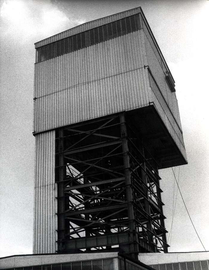 Winding tower at Cardowan Colliery, c 1960s | ScotlandsPeople