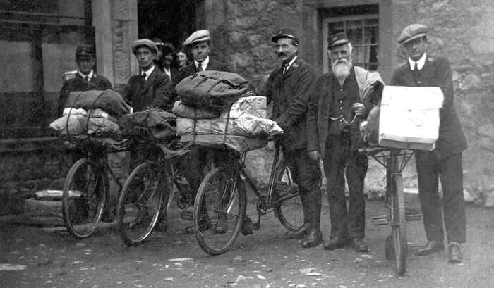 Postmen, East Linton, c 1900 | ScotlandsPeople