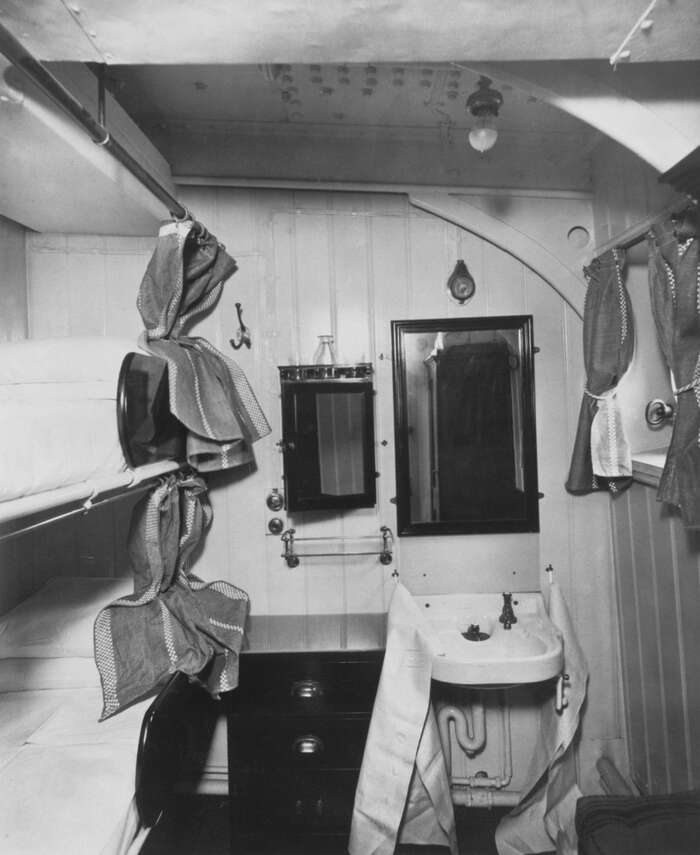 Two berth Cabin No.30 \"B\" deck outside room on the Canadian Pacific ...