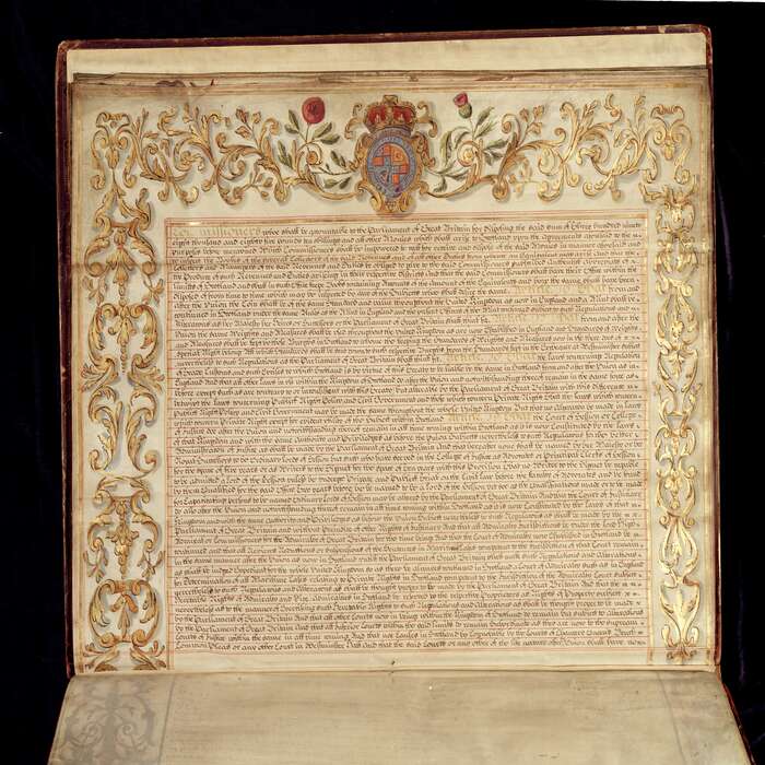 Exemplification of the Treaty of Union 1707 | ScotlandsPeople