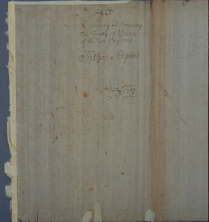 Treaty of Union 1707 | ScotlandsPeople