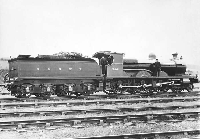 G&SWR Manson 4-6-0 381 Class Express Passenger Locomotive No.384 ...
