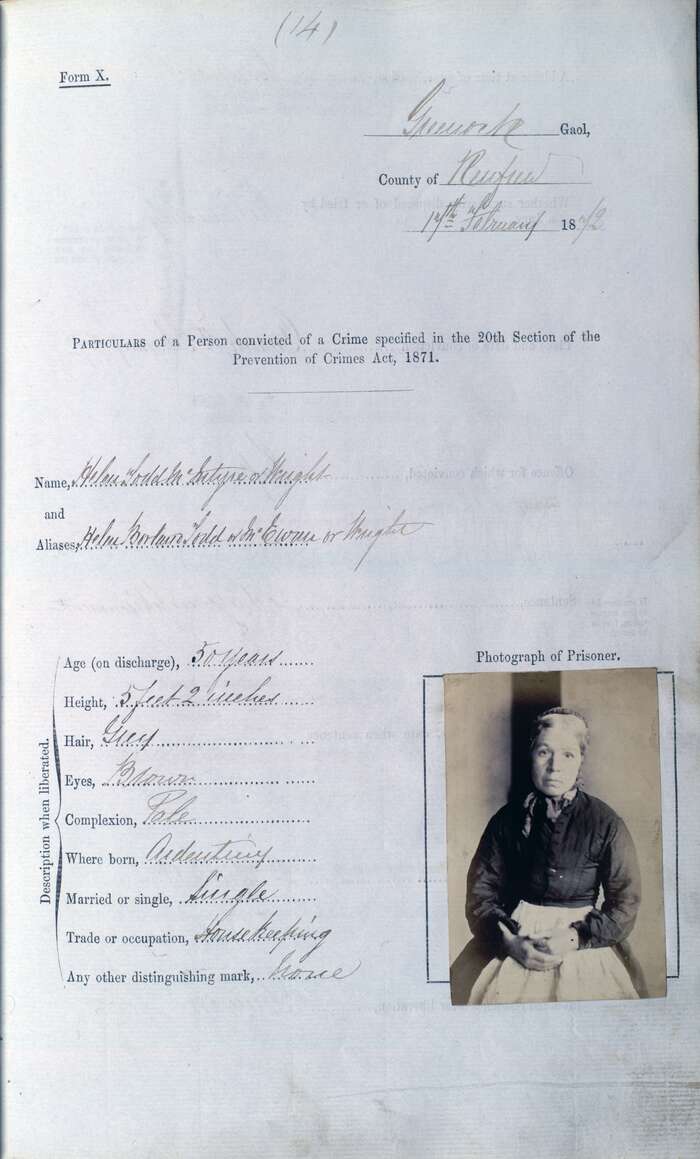 Greenock Prison - particulars of prisoner | ScotlandsPeople